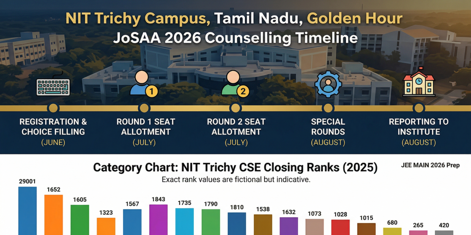 NIT Trichy BTech CSE 2026: Cut-Off JEE Main Highest NITs