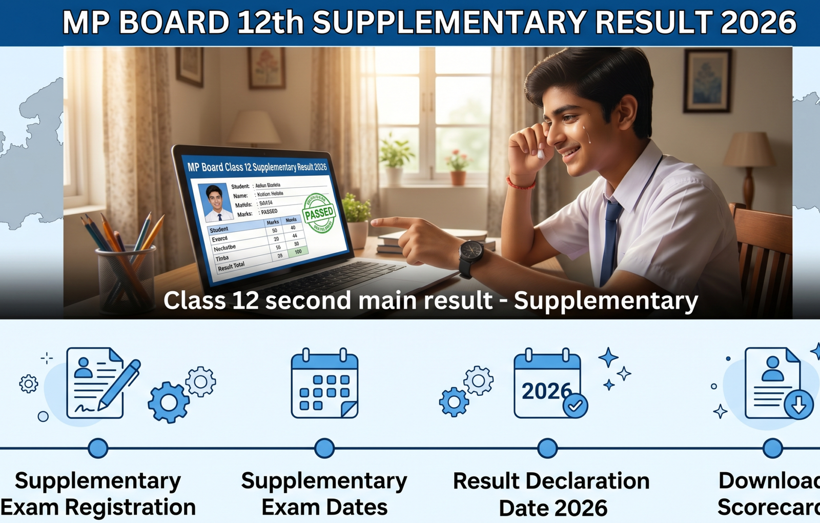 MP Board 12th Supplementary Result 2026 is out!