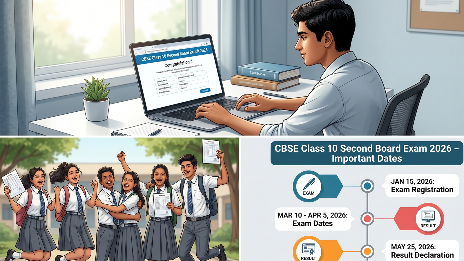 CBSE Class 10 Second Board Result 2026: Dates,