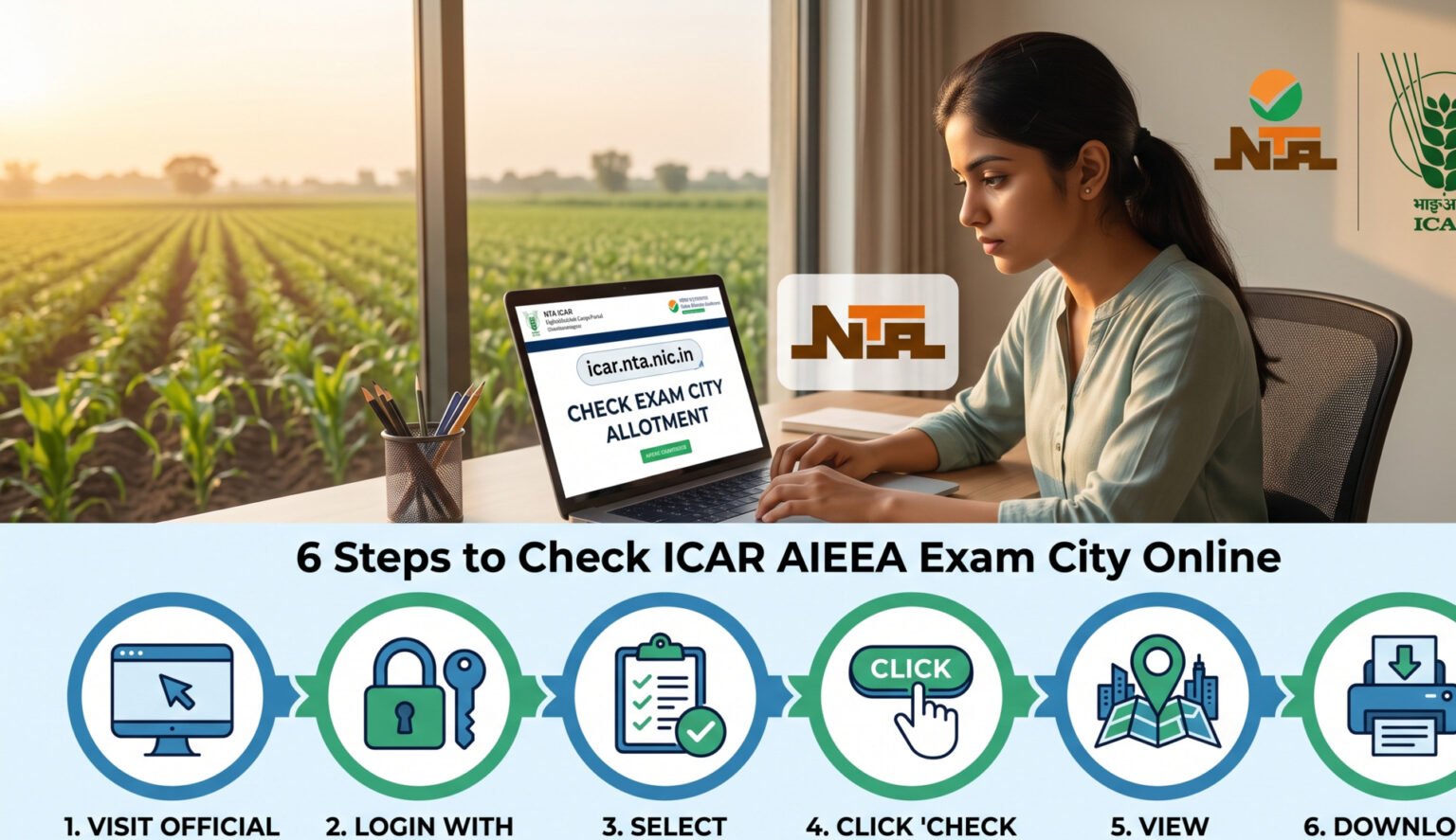 NTA ICAR AIEEA 2026 Exam City Details Released