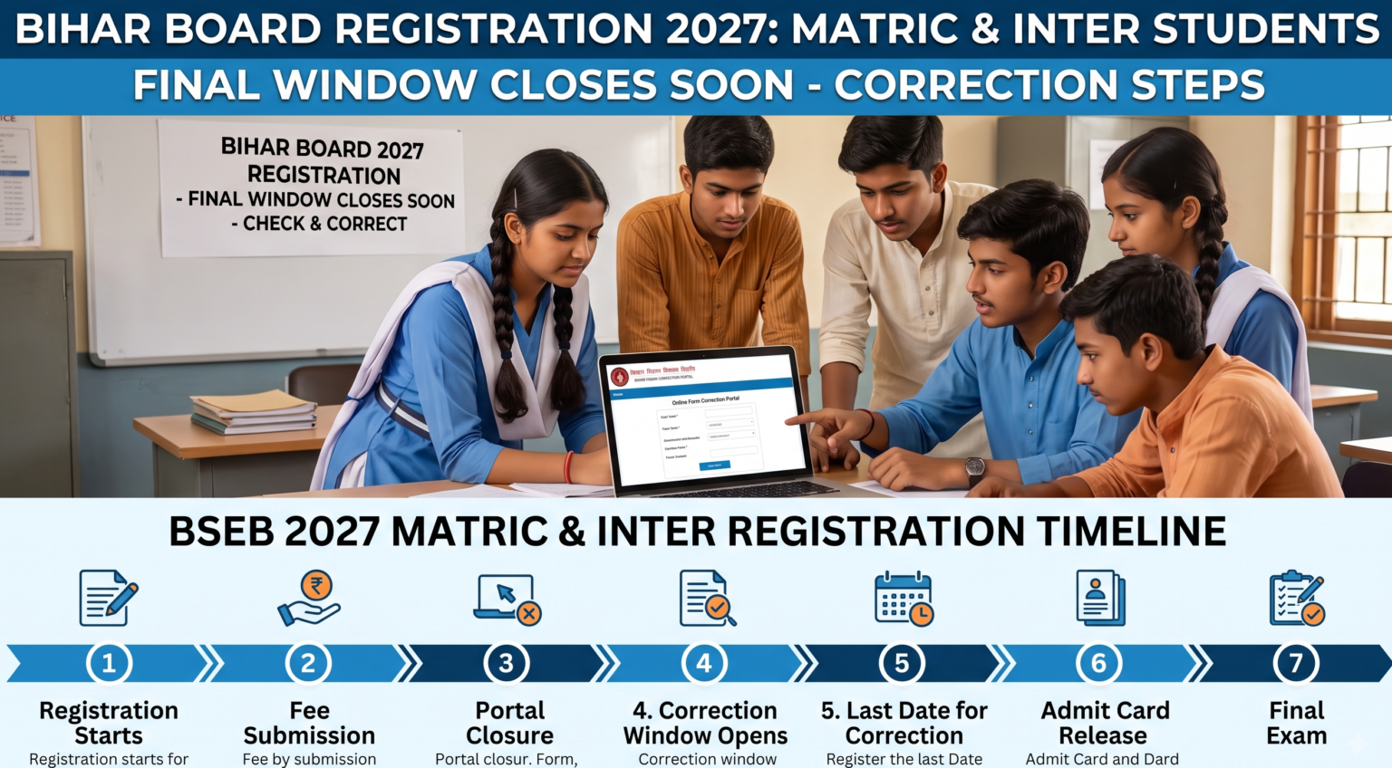 Bihar Board Registration 2027 BSEB has reopened