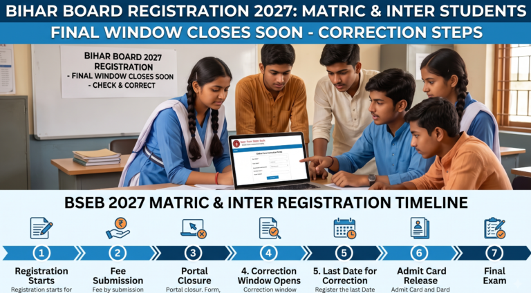 Bihar Board Registration 2027 BSEB has reopened